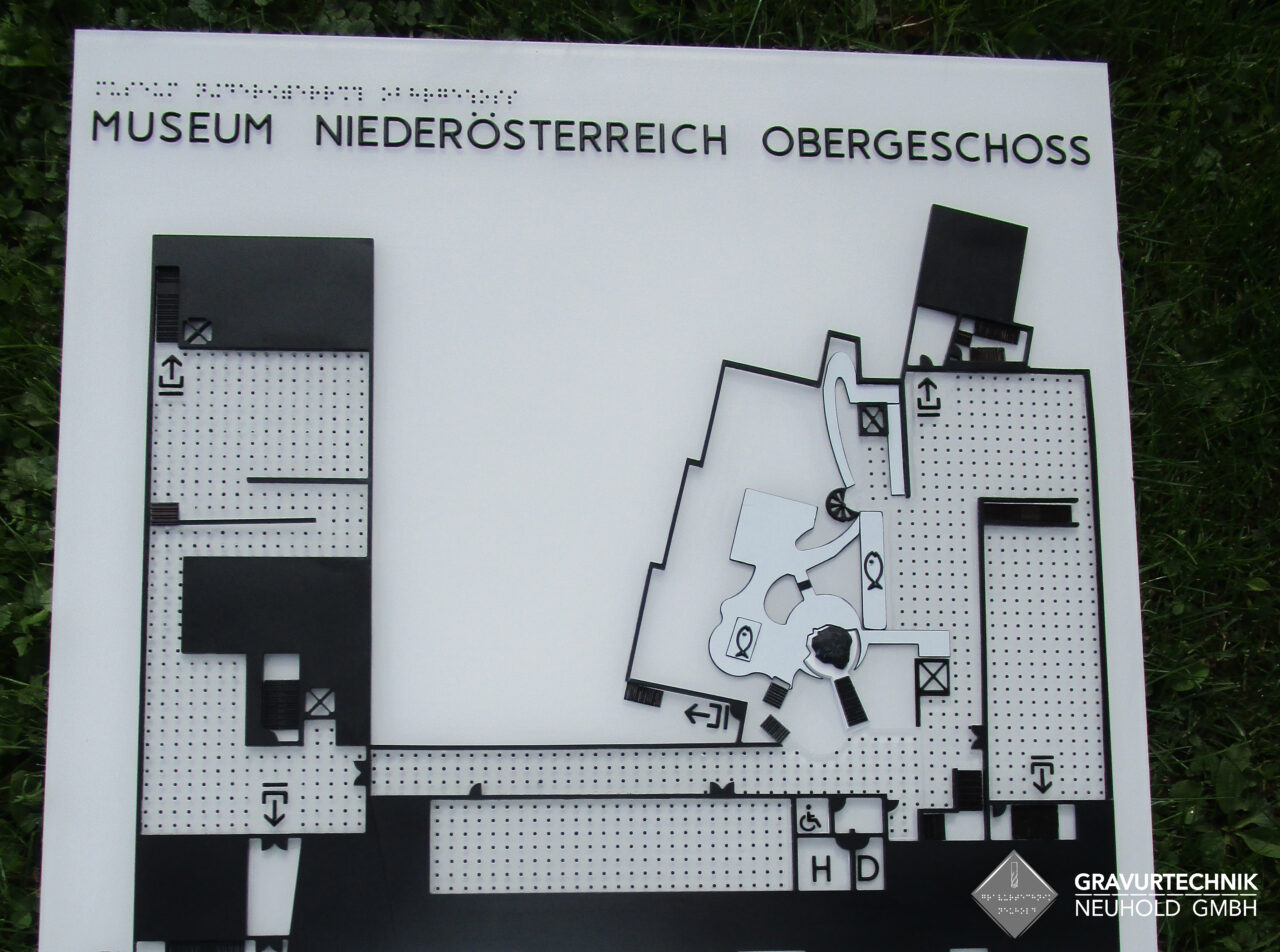 Taktile Übersichtspläne - Gravurtechnik Neuhold GmbH